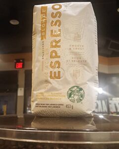 starbucks blonde espresso light roast 1lb whole bean coffee