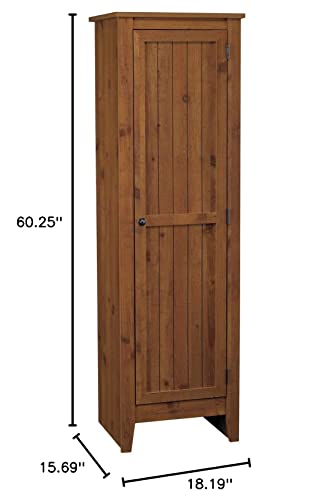 Ameriwood Home Single Door Pantry, Old Fashioned Pine