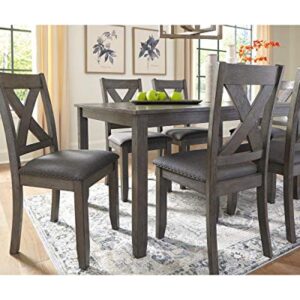 Signature Design by Ashley Caitbrook Rustic 7 Piece Dining Set, Include Table and 6 Chairs, Gray