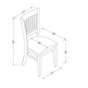 East West Furniture KEVA7-ESP-C Dining Set, 7-Piece