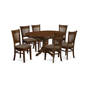 East West Furniture KEVA7-ESP-C Dining Set, 7-Piece