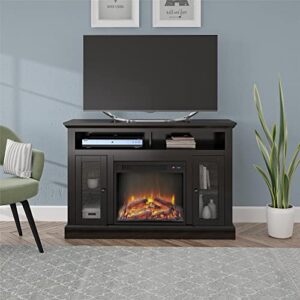 ameriwood home chicago electric fireplace tv console for tvs up to a 50″, espresso