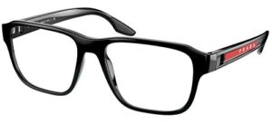 prada linea rossa prada linea rossa vps 04n black 54/17/145 men eyewear frame