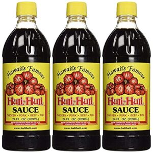 world market hawaii’s famous huli-huli sauce – hawaiian bbq sauce – meat rub bbq marinade sauce and steak seasoning – 24 ounce – 3 pack