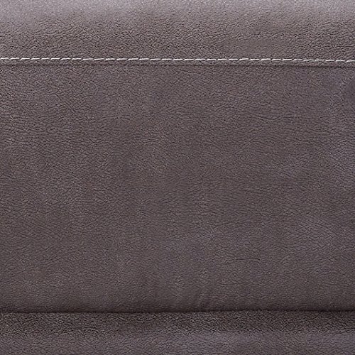 Signature Design by Ashley Clonmel Microfiber Extra Wide Manual Reclining Loveseat, Gray