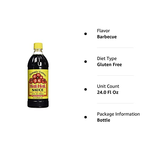 World Market Hawaii's Famous Huli-Huli Sauce - Hawaiian BBQ Sauce - Meat Rub BBQ Marinade Sauce and Steak Seasoning - 24 Ounce - 1 Pack