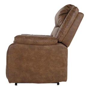 Signature Design by Ashley Yandel Faux Leather Electric Power Lift Recliner for Elderly, Brown