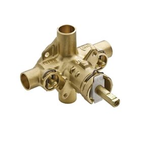 moen rough-in posi-temp pressure balancing cycling 4-port tub and shower valve with stops, 1/2-inch cc, 2570