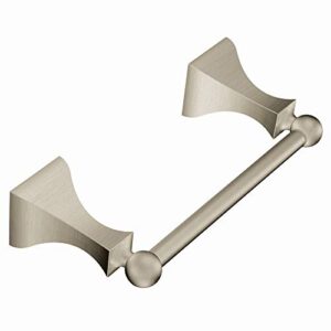 moen dn8308bn retreat collection double post pivoting toilet paper holder, brushed nickel