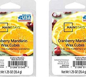 2 Pack Cranberry Mandarin Scented Wax Cubes