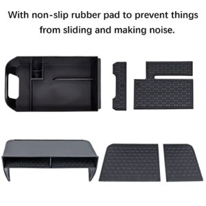 Neepiar 2PCS Center Console organizer Tray and Armrest Storage Box compatible with Toyota RAV4 2023 2022 2021 2020 2019 Insert Secondary Storage box Accessories