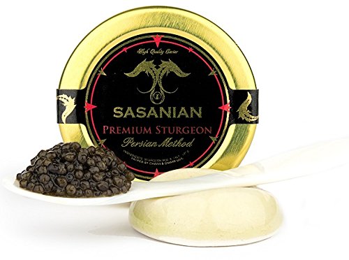 GUARANTEED OVERNIGHT! American Caviar SAMPLER Bowfin, Salmon, Paddlefish, Premium Sturgeon 1oz ea + FREE SPOON & BLINI