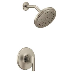 moen uts3202epbn doux collection m-core 3-series 1-handle eco-performance shower trim kit, valve required, brushed nickel