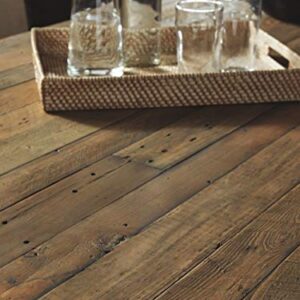 Signature Design by Ashley Sommerford Farmhouse Reclaimed Pine Wood Dining Table, Seats up to 6, Brown