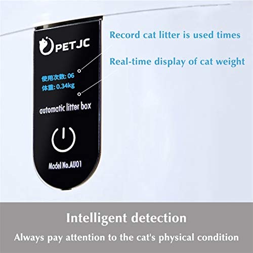 HONGFEISHANGMAO Cat Box Fully Enclosed Automatic Cat Litter Box Large Cat Toilet Intelligent Silent Pet Toilet Cat WC Pet Product Cat Furniture