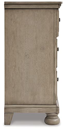 Signature Design by Ashley Lettner Traditional 6 Drawer Youth Dresser with Dovetail Construction, Light Gray