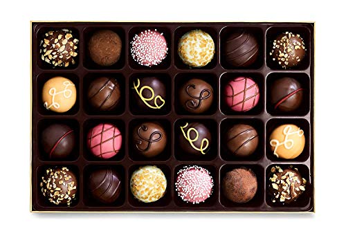 Godiva Chocolatier, Signature Truffles Assorted Chocolate Gift Box 24Ct, 1 ounces