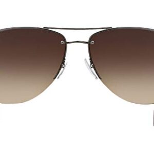 Prada Linea Rossa Men's PS 56MS Sunglasses Gunmetal/Brown Gradient 62mm