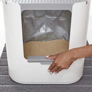 Modkat XL Litter Box, Top or Front-Entry Configurable, Includes Scoop and Liners - Black