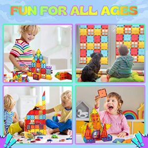 Magnetic Tiles Kids Toys Gifts for for 3 4 5 6 7 8+ Year Old Boys and Girls, STEM Educational Toys for Toddlers 3-4, Magnetic Blocks for Kids Age 3-5 4-8, Preschool Learning Montessori Toys for Kids