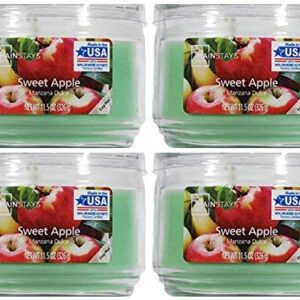 Mainstays 11.5oz Scented Candle, Sweet Apple 4-Pack