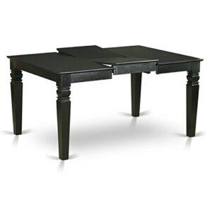 East West Furniture WECE7-BLK-21 Dining Set