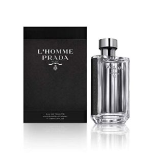 prada l’homme for men eau de toilette spray, 3.4 fluid ounce