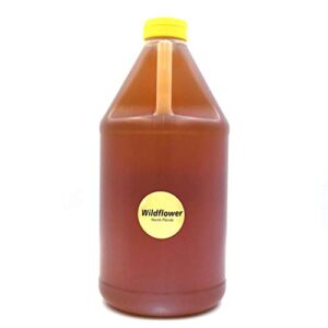 world honey market 100% raw wildflower honey, natural sweetener, unfiltered, pure – 1/2 gal.