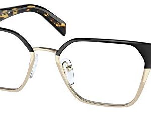 Prada PR 63WV Women's Eyeglasses Black/Pale Gold 53