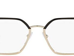 Prada PR 63WV Women's Eyeglasses Black/Pale Gold 53