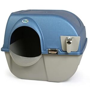 Omega Paw Premium Roll 'n Clean Litter Box Large, Peral Blue (PR-RA20-1)