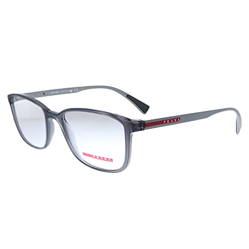 Prada Linea Rossa Lifestyle PS 04IV 01D1O1 Grey Plastic Rectangle Eyeglasses 53mm