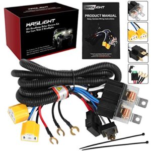 kaslight h4 relay harness 1set 2 headlight harness h6054 7×6 6054 headlight h4 relay harness toyota pickup headlights h4 wiring harness kit for toyota 95-97 tacoma 88-95 pickup fix dual ground problem