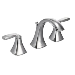 Moen T6905-9000 Voss Two-Handle Widespread Bathroom Faucet with Valve, Chrome