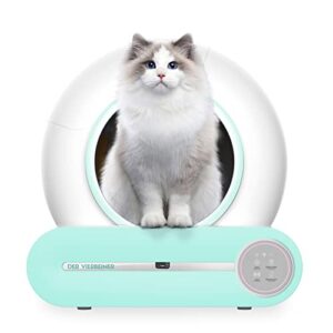 der vierbeiner smart self-cleaning cat litter box,automatic cat litter cleaning robot with 65l+9l large capacity