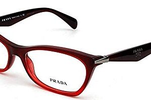 Prada PR 15PV Women's Eyeglasses Bordaux Gradient Red 53