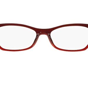 Prada PR 15PV Women's Eyeglasses Bordaux Gradient Red 53