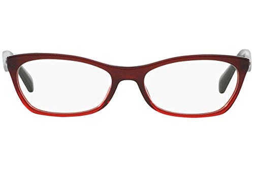 Prada PR 15PV Women's Eyeglasses Bordaux Gradient Red 53