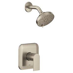 moen ut2472epbn genta lx m-core 2-series 1-handle shower trim kit, valve required, brushed nickel