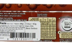 Nestle Aero Milk Chocolate Bar, (27 g) 1.4 Ounce (Pack of 12)