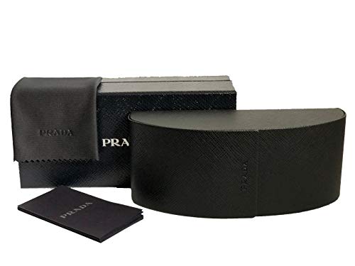 Prada PS01XS 1AB02G 59MM Black/Polarized Dark Grey Rectangle Sunglasses for Men + BUNDLE With Designer iWear Complimentary Eyewear Kit