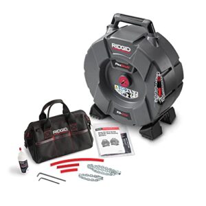 ridgid 64273 model k9-204 flexshaft drain cleaning machine kit for 2″-4″ pipes