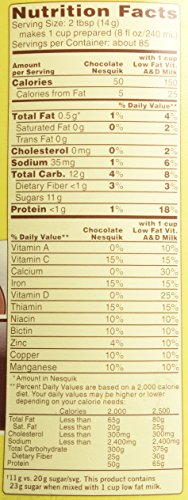 Nestle Nesquik Chocolate Powder 41.9 oz