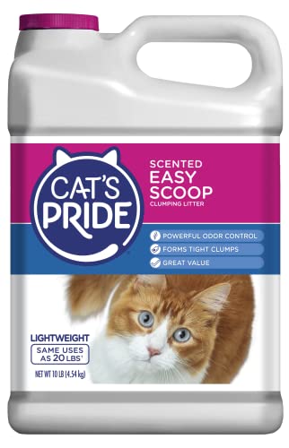 Cat's Pride Lightweight Clumping Cat Litter 10 Pounds, Easy Scoop