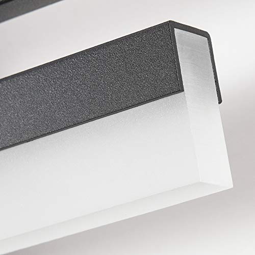 PRESDE 32in Dimmable Modern Black LED Vanity Light Fixtures for Bathroom Over Mirror Lighting (Cold White 6000K)