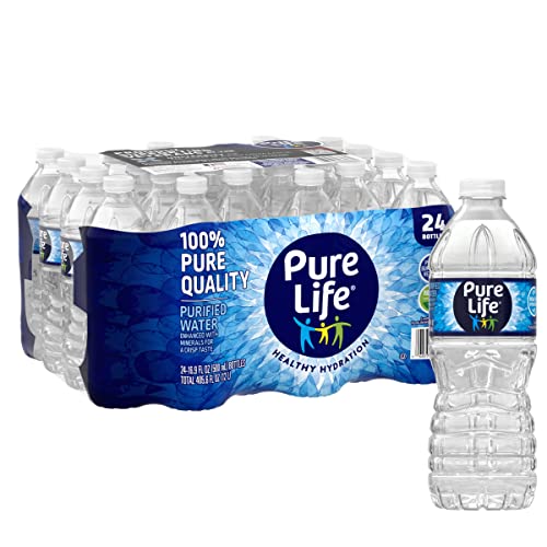 Nestle - Pure Life Purified Bottled Water, 16.9 Oz., 16.9 Fl Oz (Case of 24)