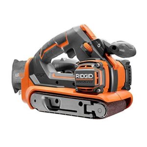 RIDGID 18-Volt GEN5X Cordless Brushless 3 in. x 18 in. Belt Sander (Tool-Only) with Dust Bag and (1) 80 Grit Sanding Belt