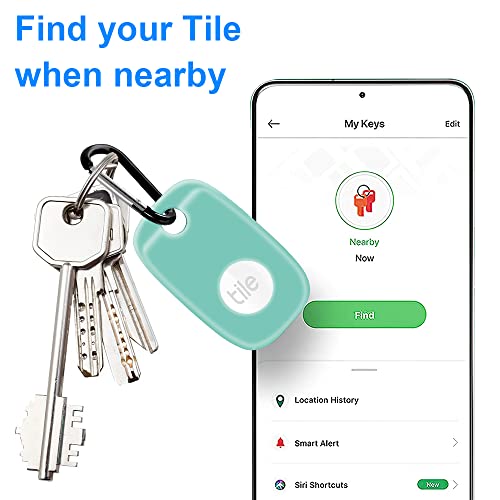 Protection Case for Tile Pro 2022 Tracker,4Pack Silicone Soft Cover Bluetooth Tracker with Keychain,Keys Finder & Item Locator Scratch Resistant Sleeve Skin Keys,Bags, Blue+Green+Red+Black