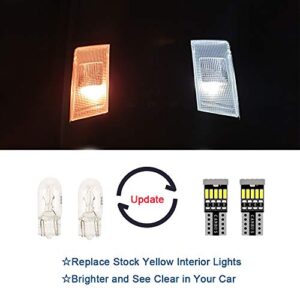 15pcs Sienna Interior LED Lights Kit Super Bright LED Map Dome Light Bulbs Replacement for 2011-2021 Toyota Sienna all models