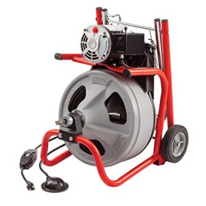 RIDGID 52363 Model K-400 Drain Cleaning 120-Volt Drum Machine Kit with C-32IW 3/8" x 75' Cable